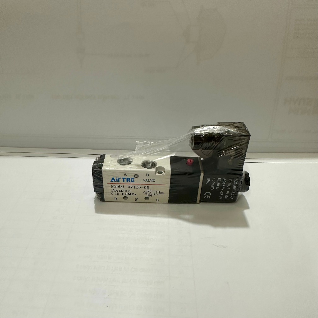 Van điện từ 4V110-06 Van điện từ khí nén 5/2 AIRTAC ren 9,6mm 220VAC | Shopee Việt Nam