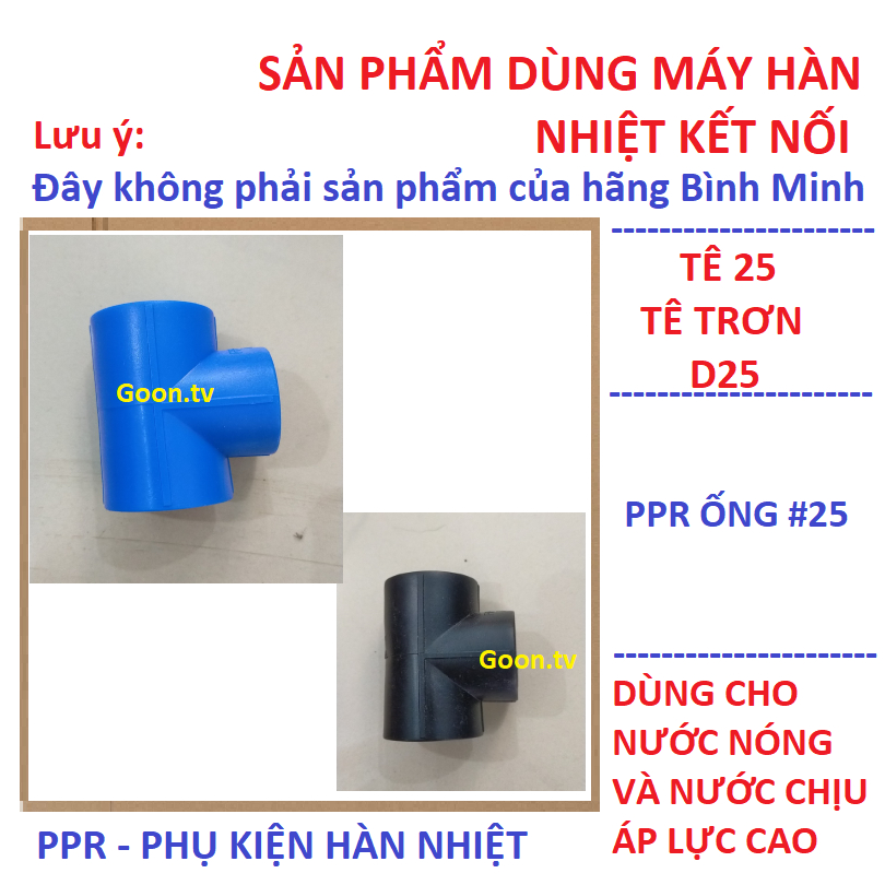 Phụ kiện PPR, Tê 25, Tê Hàn Nhiệt PPR D25 | Shopee Việt Nam