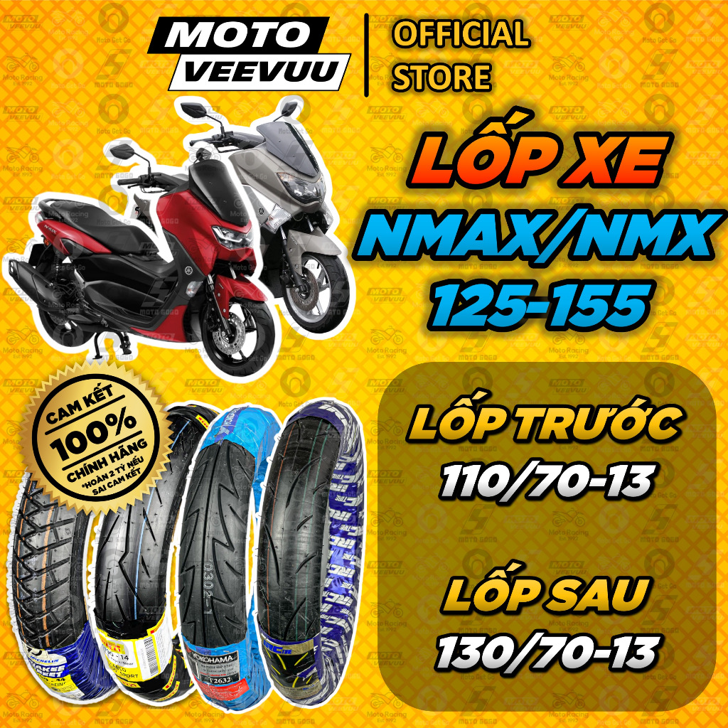 [MTVV] Vỏ lốp xe máy xe Yamaha NMAX NMX 125 155 CÁC HÃNG Size zin Trước ...
