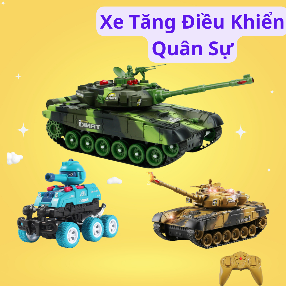 Xe tăng điều khiển từ xa mô hình xe tăng chạy siêu tốc xoay nòng và ...