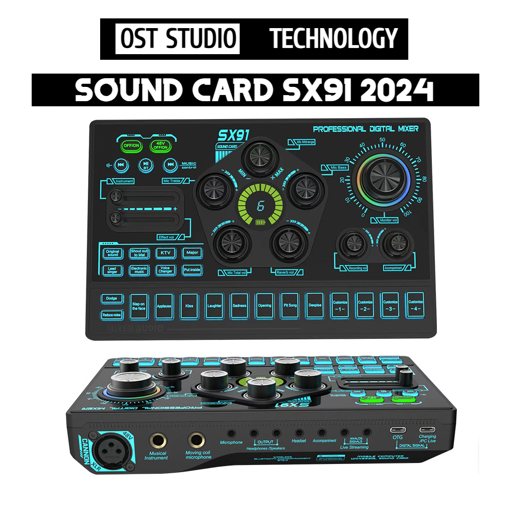 Sound Card SX91 Phiên Bản Mới Nhất, Âm Thanh Sống Động, Nhiều Hiệu Ứng ...