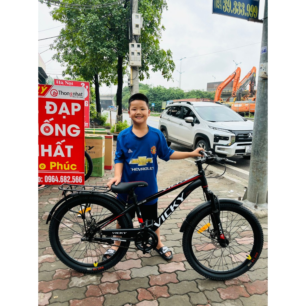 Xe đạp thể thao VICKY CRAZY VC600, VC800 size 24-26 inch (Tặng đèn ...