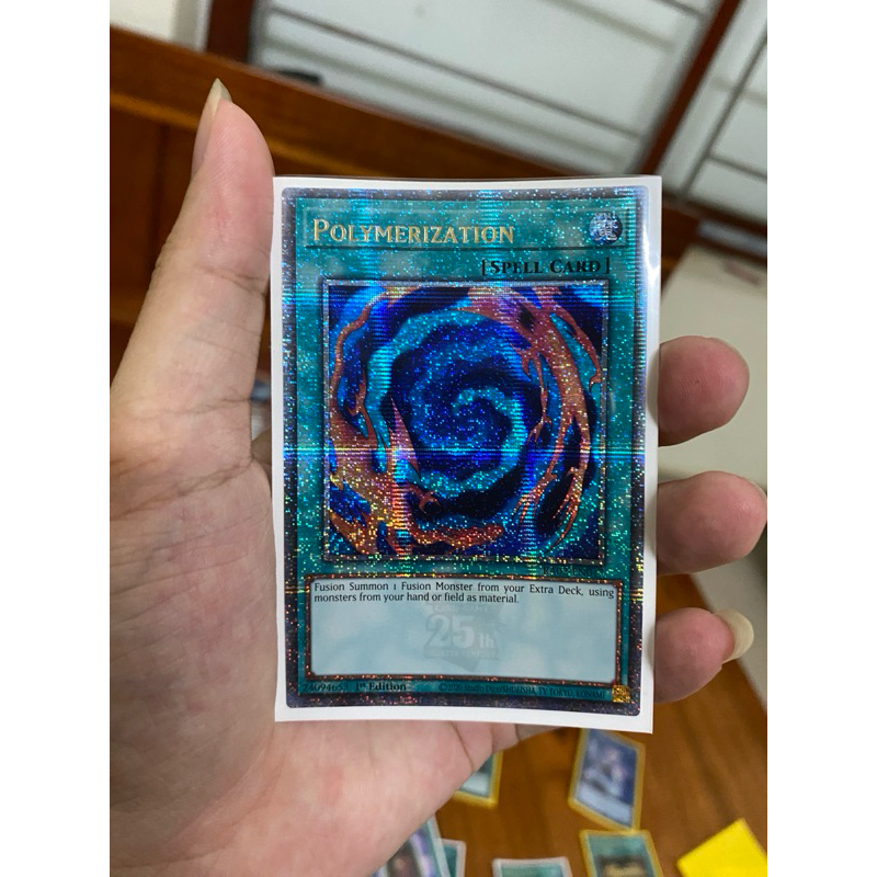 Thẻ bài Polymerization - RA02-EN047 - Quarter Century Secret Rare - [UK] | Shopee Việt Nam