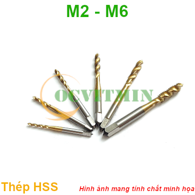 TR# - Mũi Taro M2 M2.5 M3 M4 M5 M6 Thép Gió HSS Không Dùng Với Kim Loại. | Shopee Việt Nam