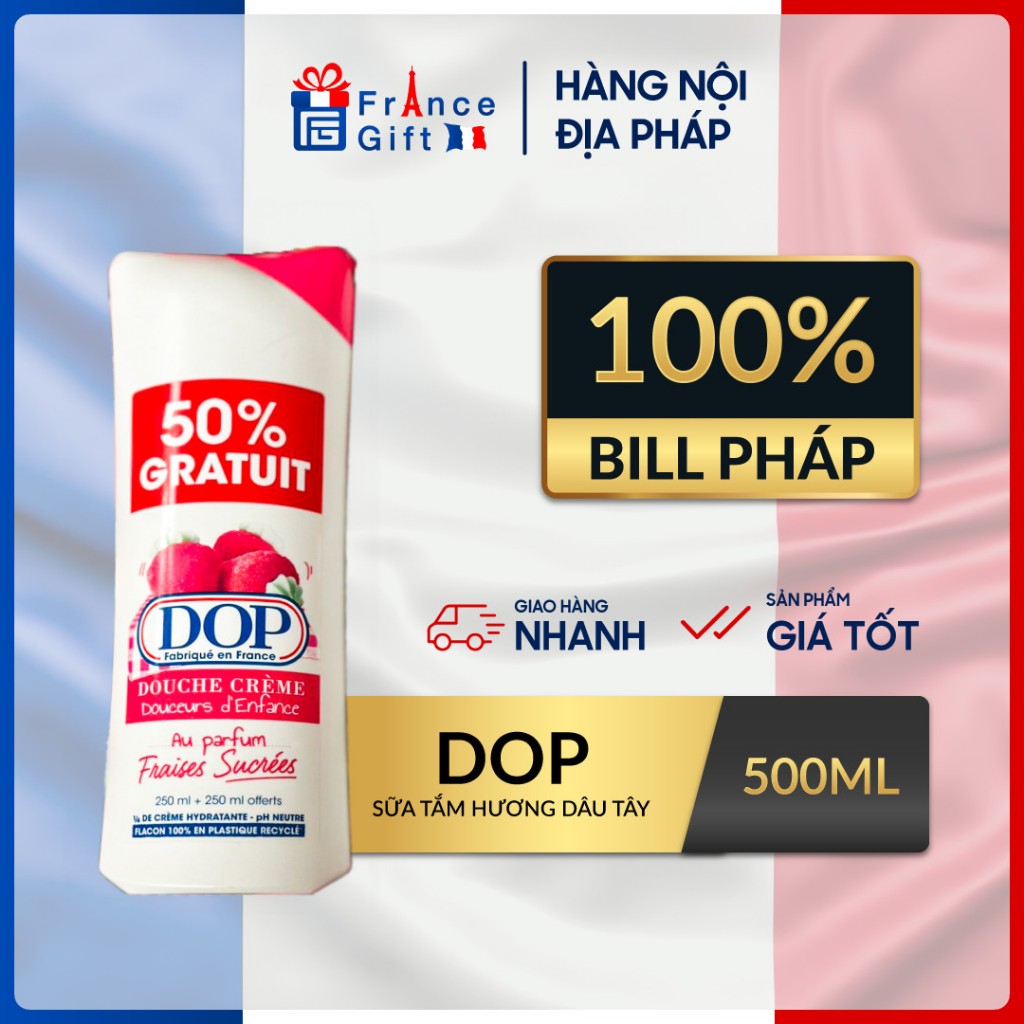 Sữa tắm DOP hương dâu tây 500ml - Thơm ngọt dịu êm suốt cả ngày | Shopee Việt Nam