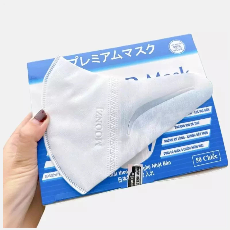 (Combo 50 cái) Khẩu trang Moonji 3D Mask công nghệ Nhật Bản lọc khuẩn ...
