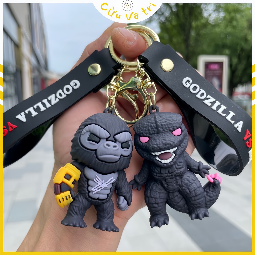 Móc khóa godzilla, móc khóa kinh kong, móc khóa treo balo cực chất Móc ...