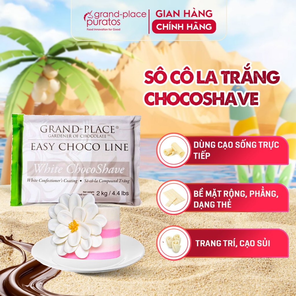 Socola Compound Chocoshave Trắng Puratos Grand-Place VN-2kg-4116202 ...
