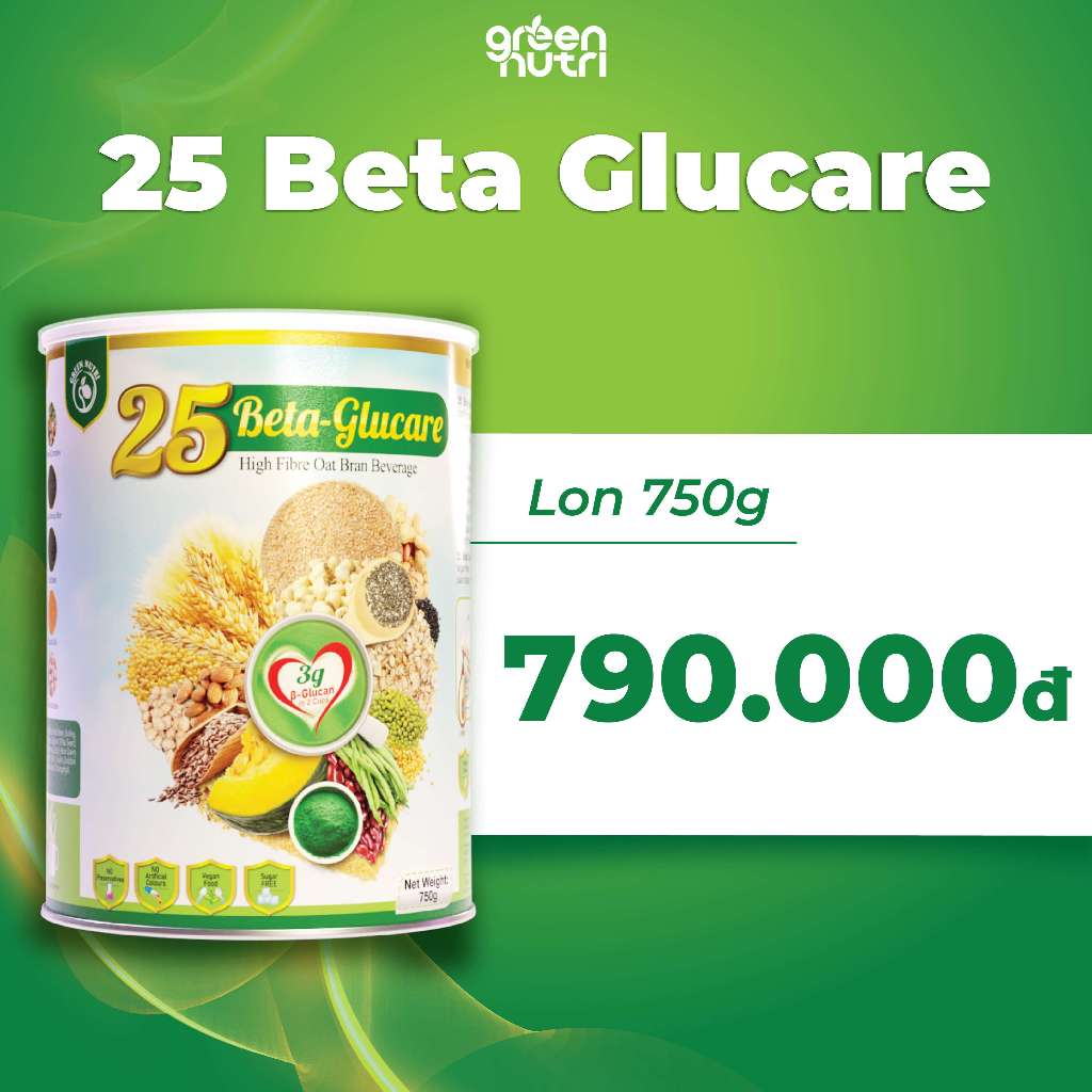 [Chính hãng] Bột ngũ cốc 25 Beta Glucare - Dạng lon 750g | Shopee Việt Nam