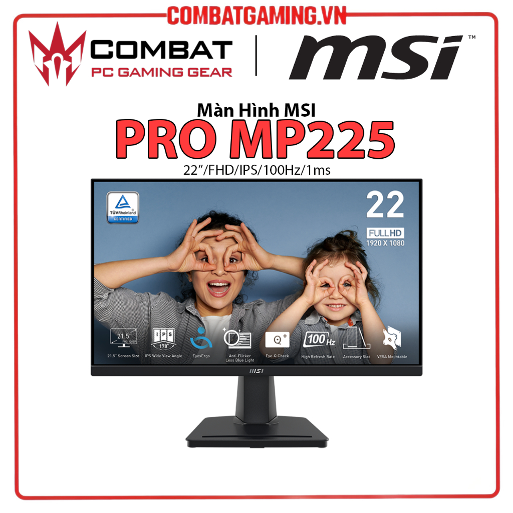 Màn Hình MSI PRO MP225 22”/FHD/IPS/100Hz/1ms Hàng Chính Hãng | Shopee ...