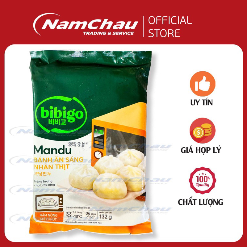 Mandu bánh ăn sáng nhân thịt Bibigo CJ 132g [HN giao hàng hỏa tốc] | Shopee Việt Nam