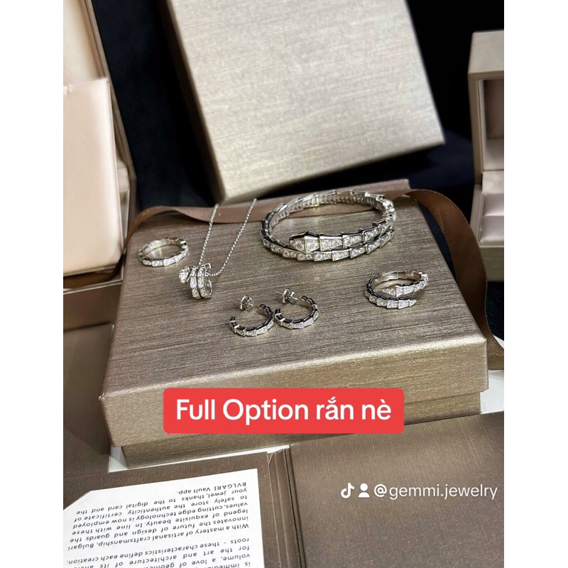 [Bạc 100%] Set Trang Sức CT Rắn Bạc Cao Cấp - Gemmi Jewelry | Shopee Việt Nam