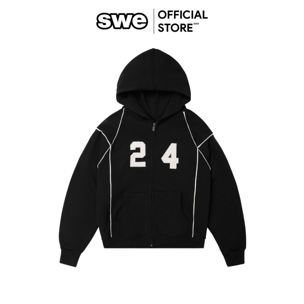 Áo Hoodie Nam/Nữ Unisex Local Brand Dày SWE 24 ZIP HOODIE - Đen ...