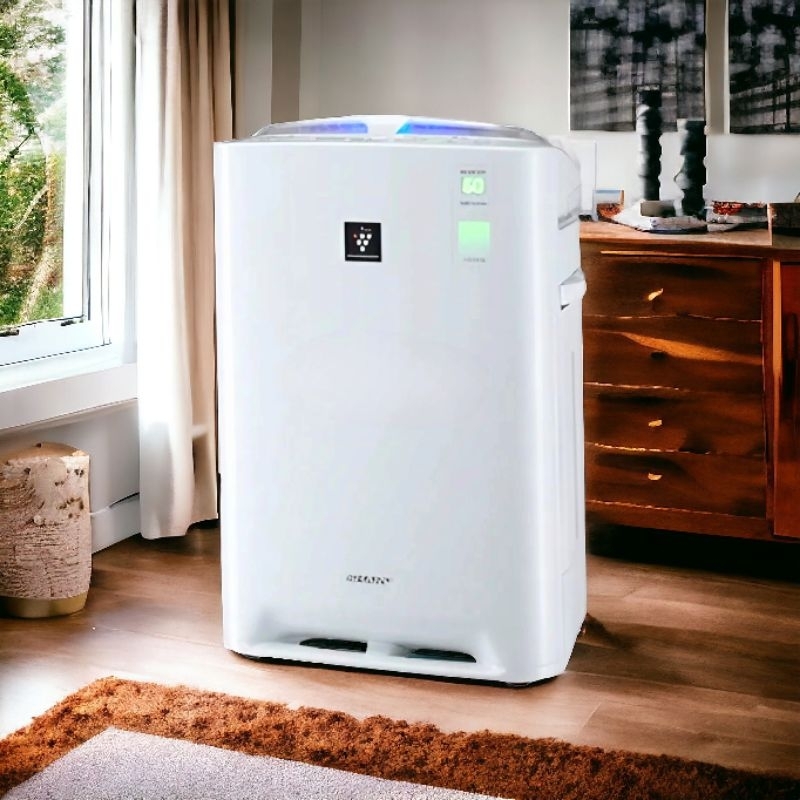 Máy lọc không khí nhật bãi nội địa Sharp 7000 ion model KC 45 có tạo ẩm ...