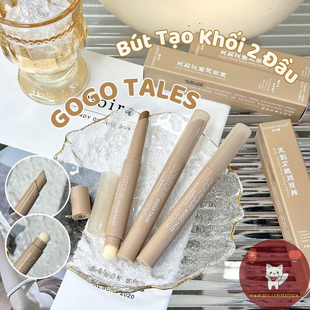 [GOGO TALES] Bút Tạo Khối GOGO TALES 2 Đầu Dạng Chì Sáp Vỏ Nâu Shadow ...