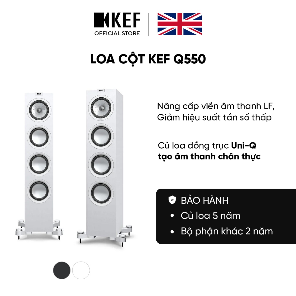 [LOA ANH QUỐC - SINCE 1961] Loa Bluetooth KEF Q550 Cho Tivi - BẢO HÀNH 2 NĂM | Shopee Việt Nam