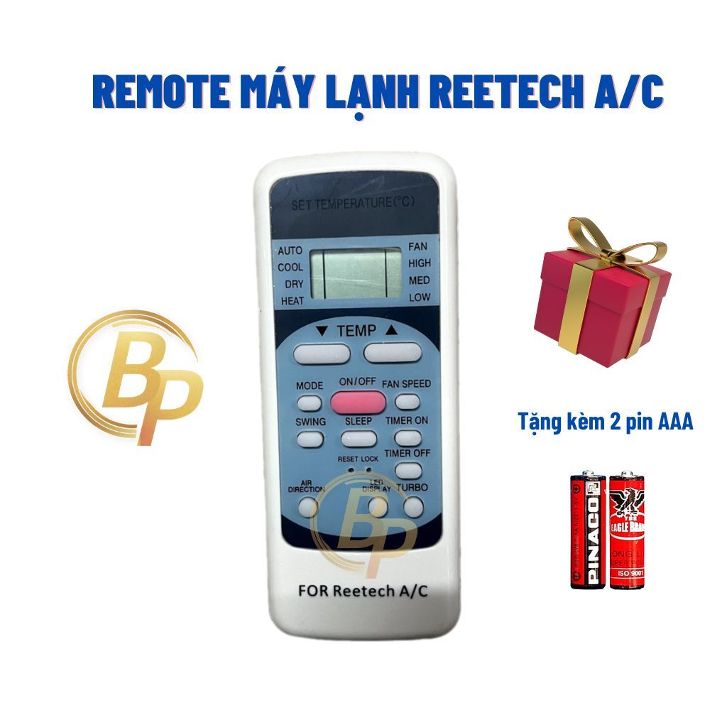 Remote điều khiển máy lạnh Reetech thường - Remote máy lạnh Reetech ...
