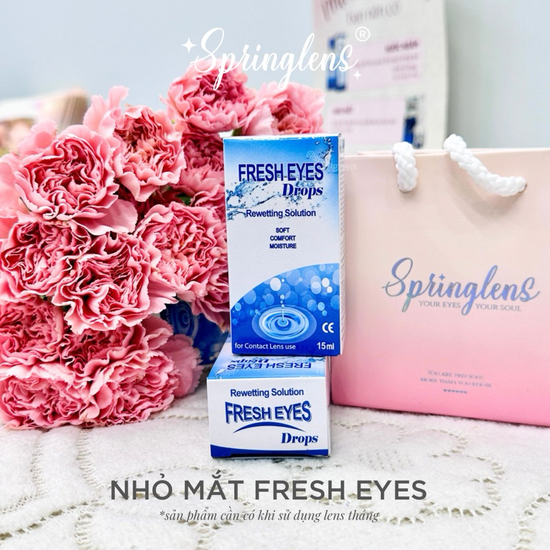 Nhỏ mắt - Nước ngâm Fresh Eyes chuyên dụng cho lens @spring.lens | Shopee Việt Nam