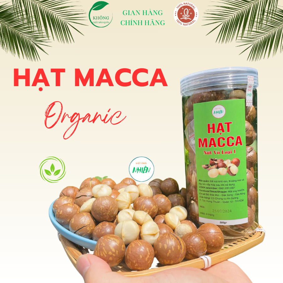 Hạt Macca Nứt Vỏ Organic Nhà Trồng, MACCA Tây Nguyên Rang Sấy, Hạt Dinh ...