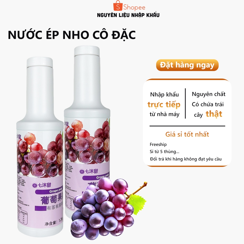 Siro-Nước Ép Nho Tươi Mát - Cô Đặc Đậm Đà 1,2kg | Shopee Việt Nam