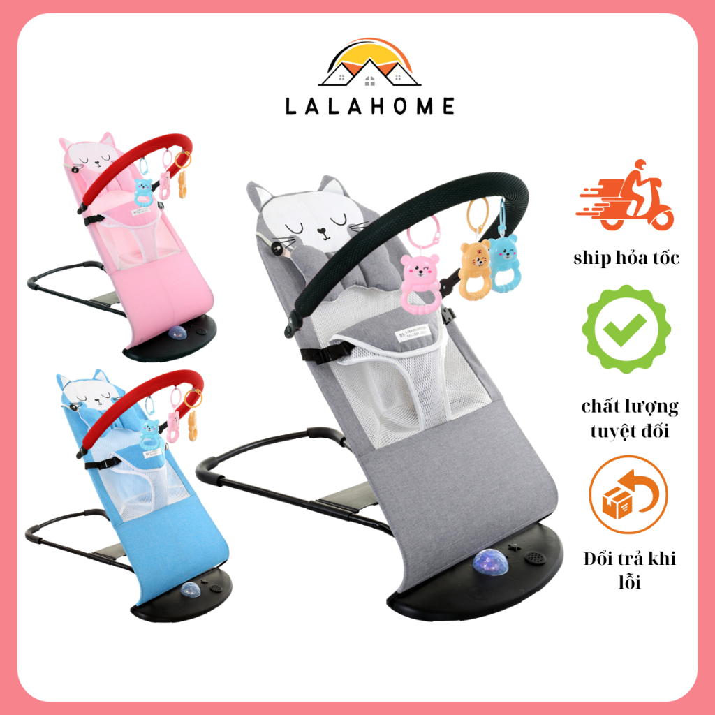 Ghế rung nhún cho bé có nhạc 3 chế độ ngả, Ghế nhúng, Ghế rung cho bé sơ sinh | Shopee Việt Nam