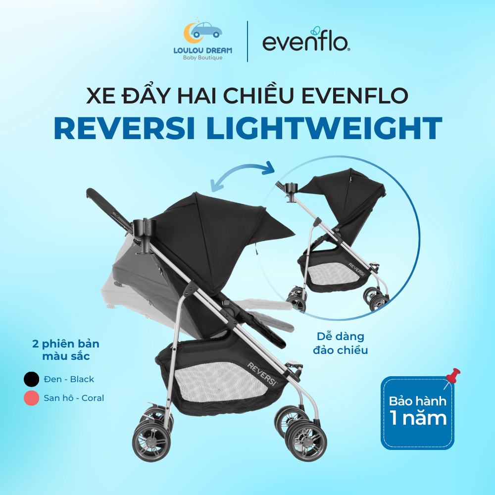 Xe đẩy hai chiều gọn nhẹ Evenflo Reversi | Shopee Việt Nam