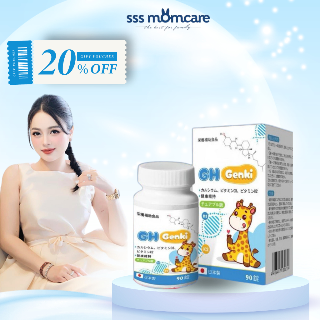 Viên nhai GH GenKi kích hoạt gene tăng chiều cao (90v) Nhật Bản | Shopee Việt Nam
