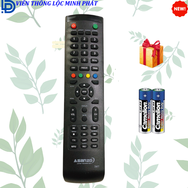 Remote điều khiển tivi Asanzo , điều khiển TV Asanzo - Tặng kèm pin ...