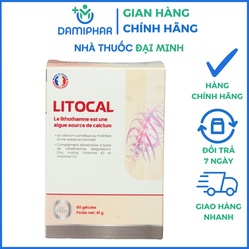 Canxi Litocal Hộp 30 Viên - Hỗ Trợ Bổ Sung Canxi, Giúp Xương Răng Chắc ...