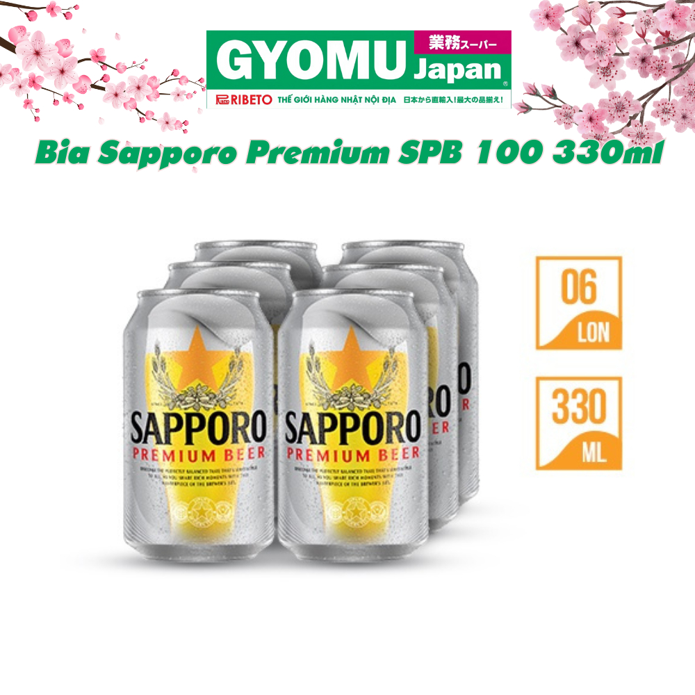Bia Sapporo Premium SPB 100 330ml - Gyomu Japan | Shopee Việt Nam