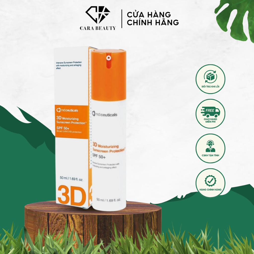 (CÔNG TY) Kem Chống Nắng Md:ceuticals Cho Da Treatment 3D Moisturizing Sunscreen Protection 50ml ...
