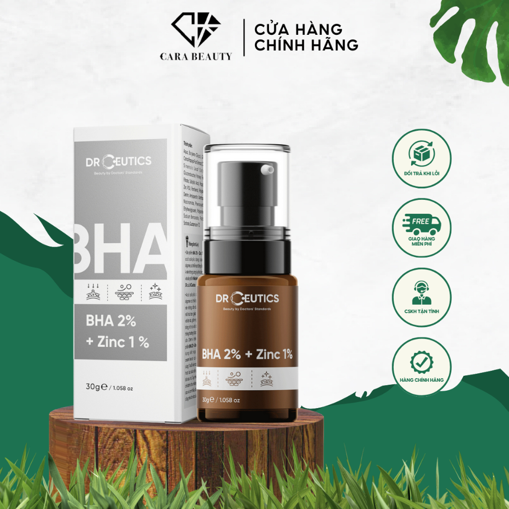 ( CHÍNH HÃNG) Serum DrCeutics Giảm Mụn Và Phục Hồi Da Sau Mụn DRCEUTICS BHA 2% + ZinC 1% ...