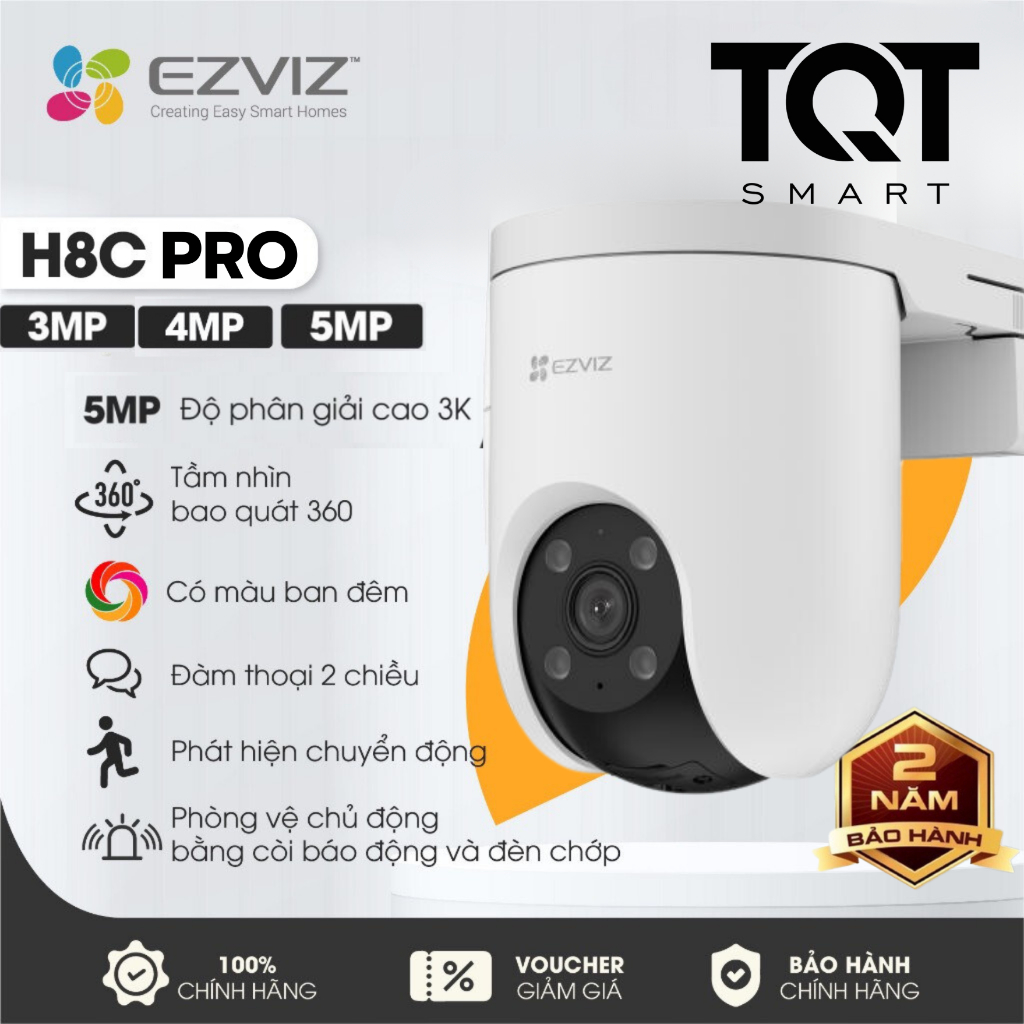 Camera Wifi EZVIZ H8C PRO 2K 3MP | H8C PRO 4MP 2K+ | H8C PRO 3K 5MP ...
