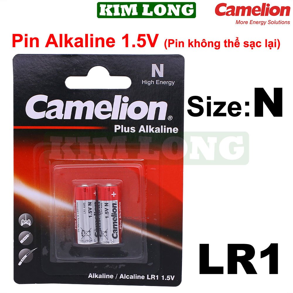 Pin Camelion Alkaline LR1,Size N,pin LR1/ AM5 - 1.5V ( vỉ 2 Viên ...