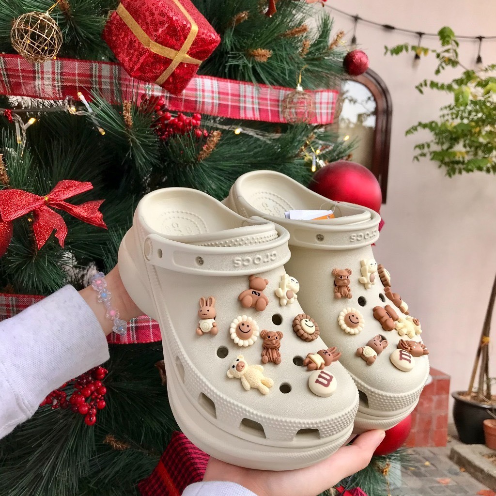 Dép Sục Nữ Cross Hàng Cao Cấp Đế 5cm Đúc Nguyên Khối Tặng Kèm 6 Sticker Ngẫu Nhiên . Dép Nữ ...