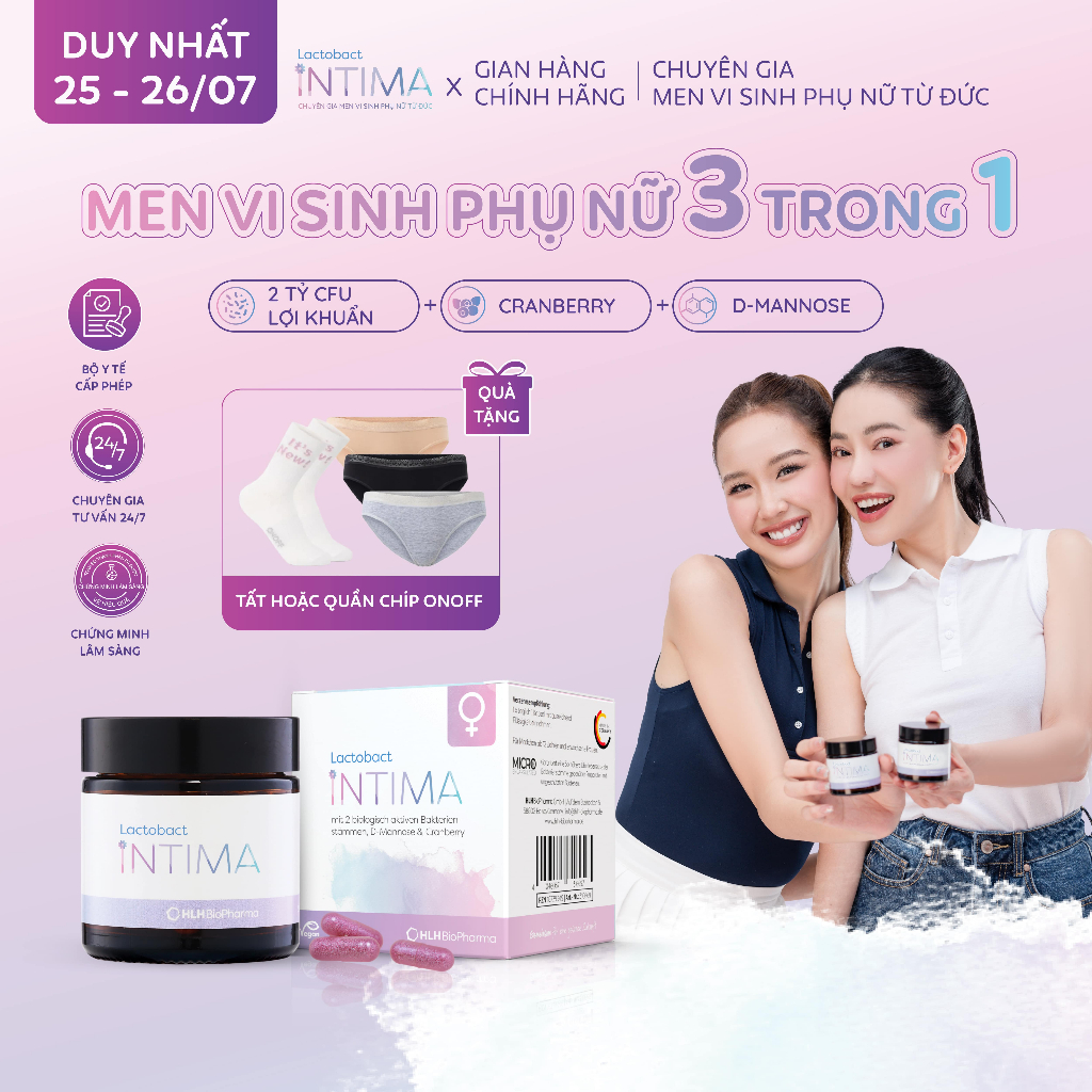 [ CHÍNH HÃNG ] New Lactobact Intima - Men vi sinh phụ nữ giảm và phòng ...