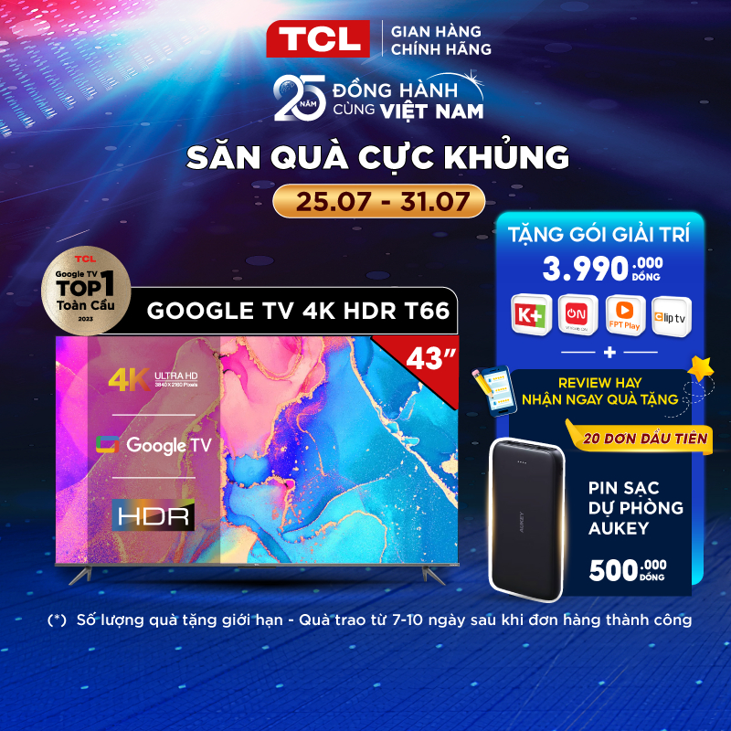 GOOGLE Tivi TCL 43'' 4K HDR - 43T66 - Tivi Giá Rẻ Chất Lượng - Miễn phí ...