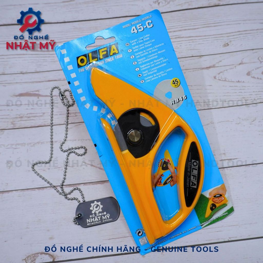 [Chính hãng OLFA Nhật Bản] Dao cắt thảm lưỡi tròn cầm tay Olfa 45-C ...