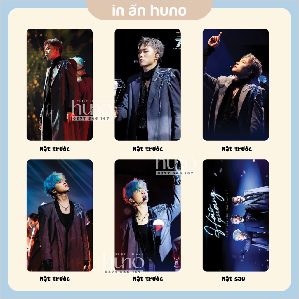 COMBO 5 card BO GÓC HÀO QUANG DƯƠNG DOMIC - RHYDER - PHÁP KIỀU - Size ...