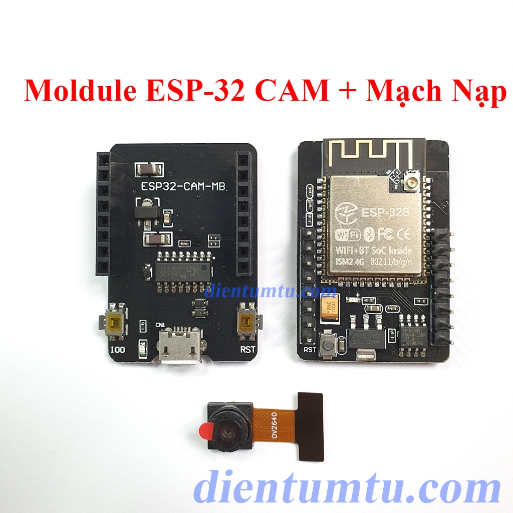 Module ESP32-CAM - ESP32 có tích hợp Camera , WiFi , Bluetooth 4.2 ...