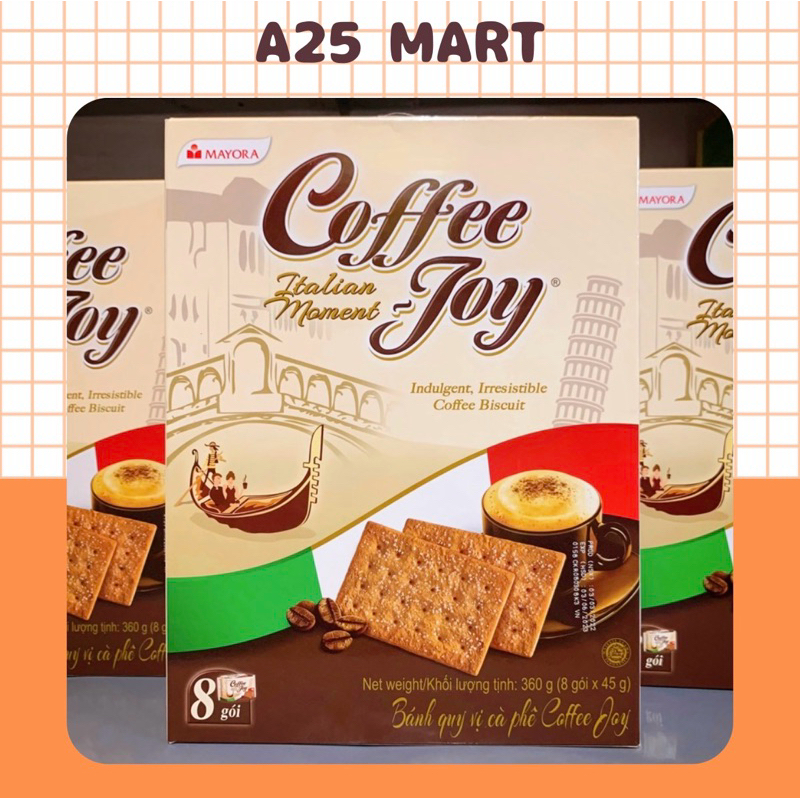 Bánh Quy Vị Cà Phê Coffee Joy Hộp 312g (39g x 8 Gói) | Shopee Việt Nam