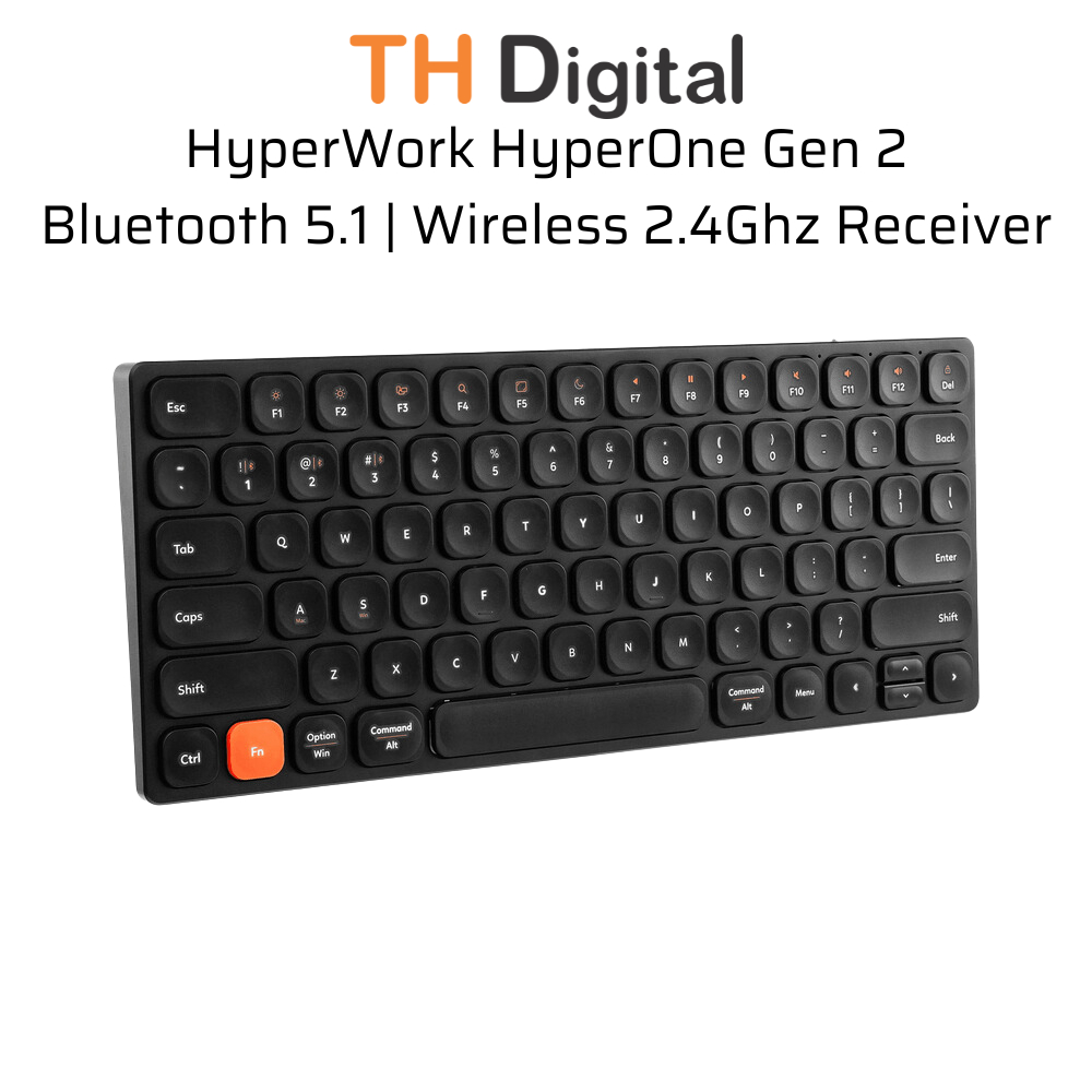 Bàn phím không dây HyperWork HyperOne Gen 2 HPW-KB1-G2-BLK - Hàng chính ...