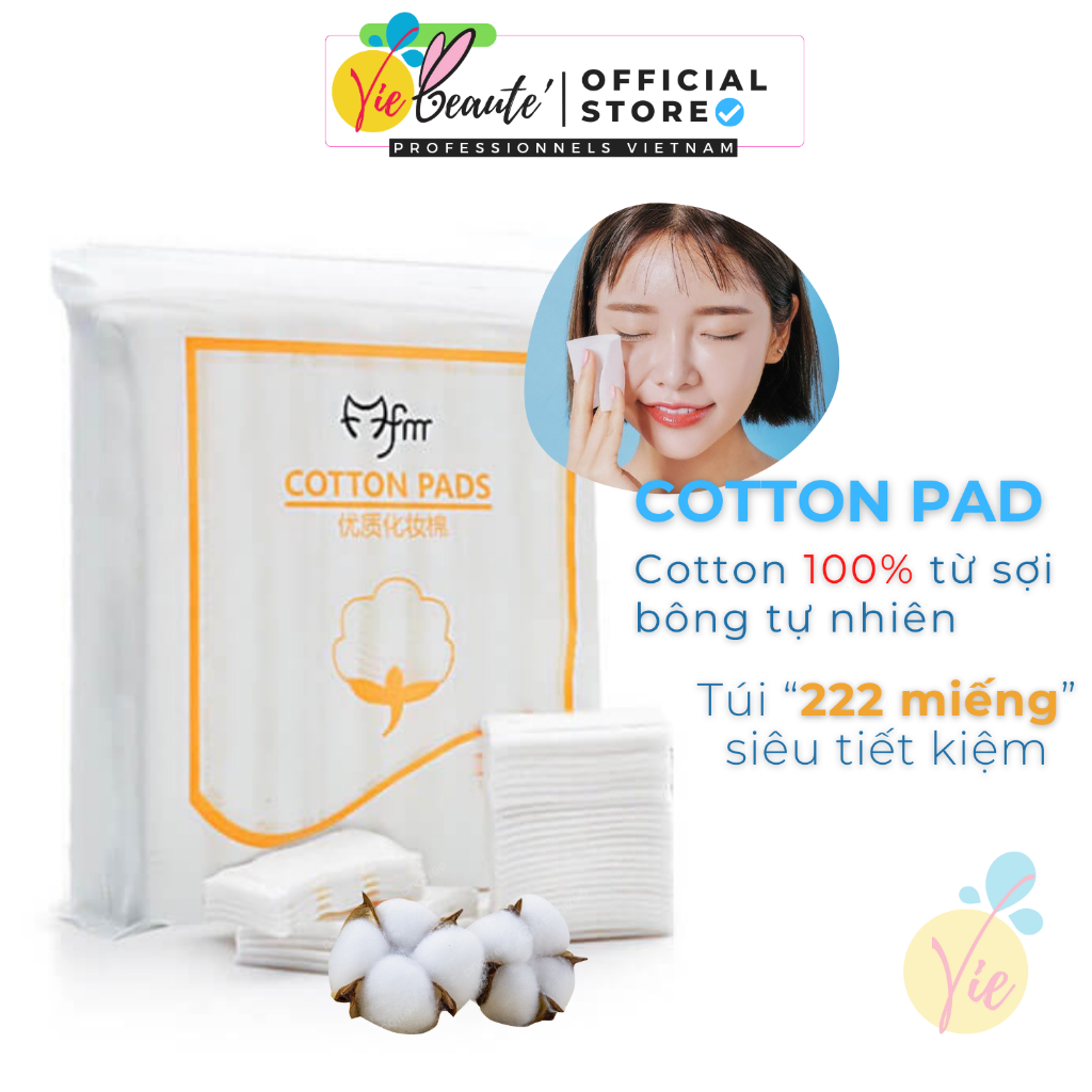 Bông 222 miếng Lameila - Bông tẩy trang lớp Cotton Pads Lameila FM ...