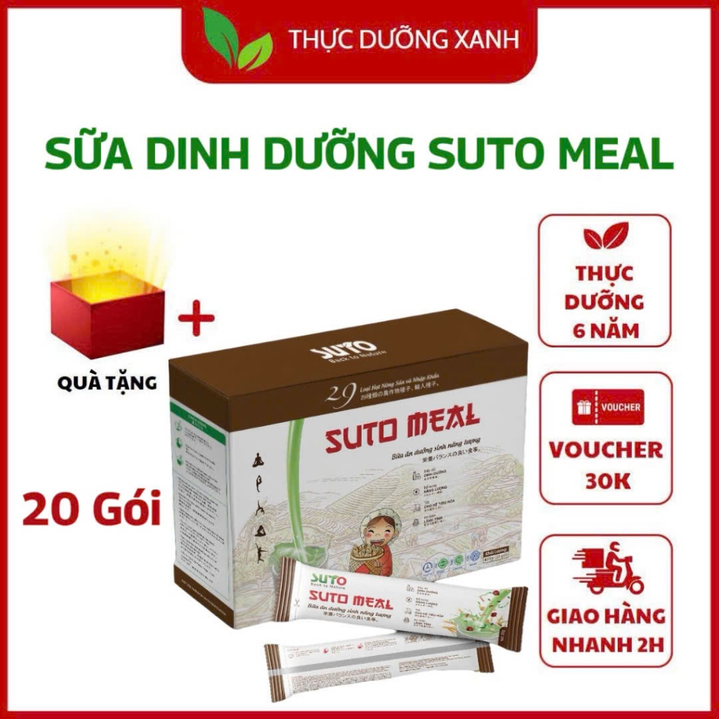 Sữa Suto Meal Các Loại Hạt Dinh Dưỡng 20 Gói | Shopee Việt Nam