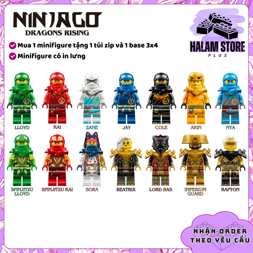 Đồ chơi lắp ráp minifigures Ninjago Dragons rising LELE - Mô hình 12 ...