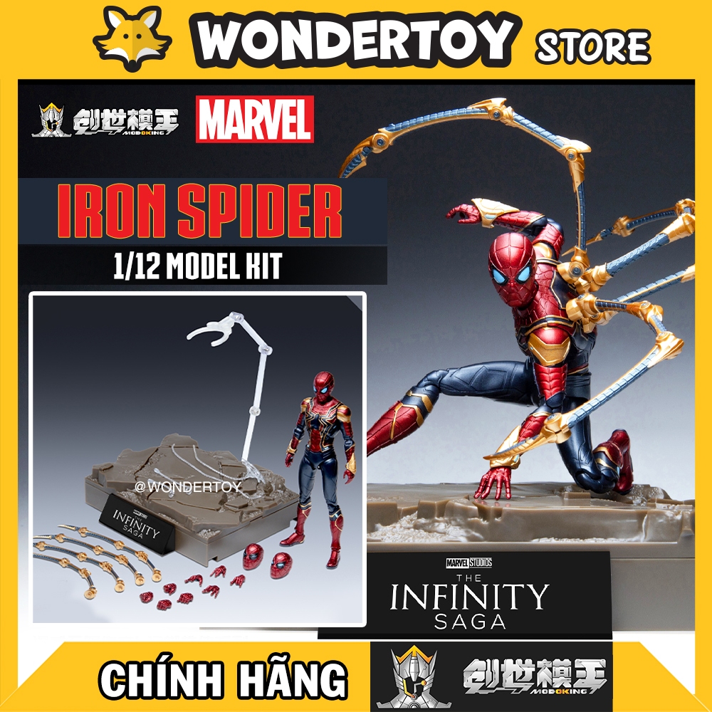 Mô Hình Lắp Ráp Chính Hãng Modoking Marvel Iron Spider Man The Infinity ...