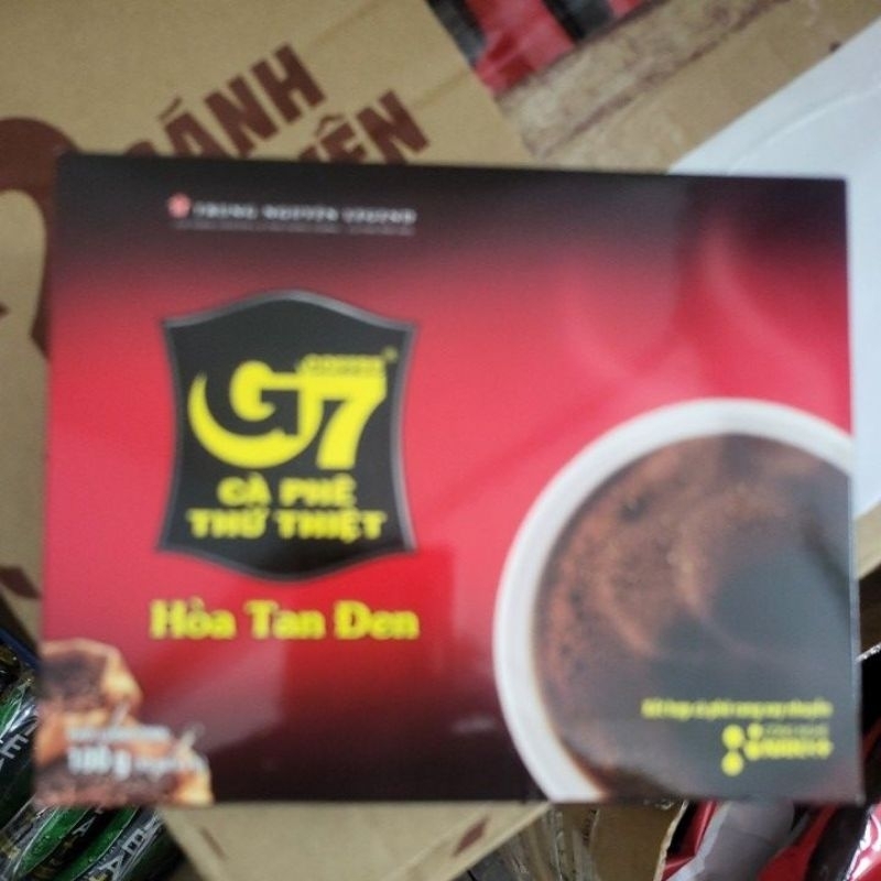 Cà phê G7 Hòa Tan Đen Hộp 50 gói 2g của Trung Nguyên | Shopee Việt Nam