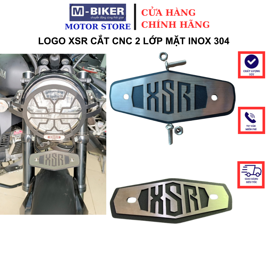 Bảng tên xe XSR logo XSR tem gắn xe XSR dành cho Yamaha XSR155 chính ...