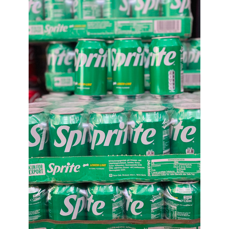 [Lốc 6 lon] Sprite Lemon - lime l Hàng Đức lon 330ml /(Date 28/3/2025 ...