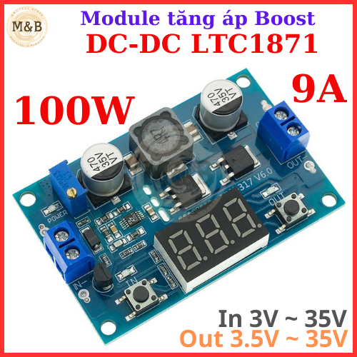 Module tăng áp Boost DC-DC LTC1871 9A 100W | Shopee Việt Nam